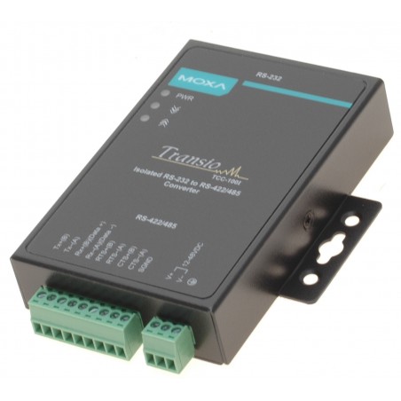 RS232 til RS485 eller RS422 konverter, galvanisk isoleret, MOXA TCC-100i